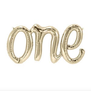 FIRST BIRTHDAY Party One BALLOON. Cake Smash. Pink and Gold. Party ...