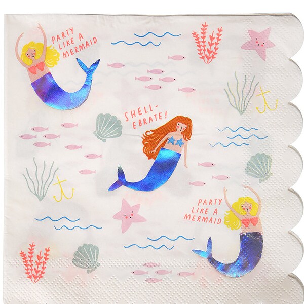 Mermaid Napkins - Etsy