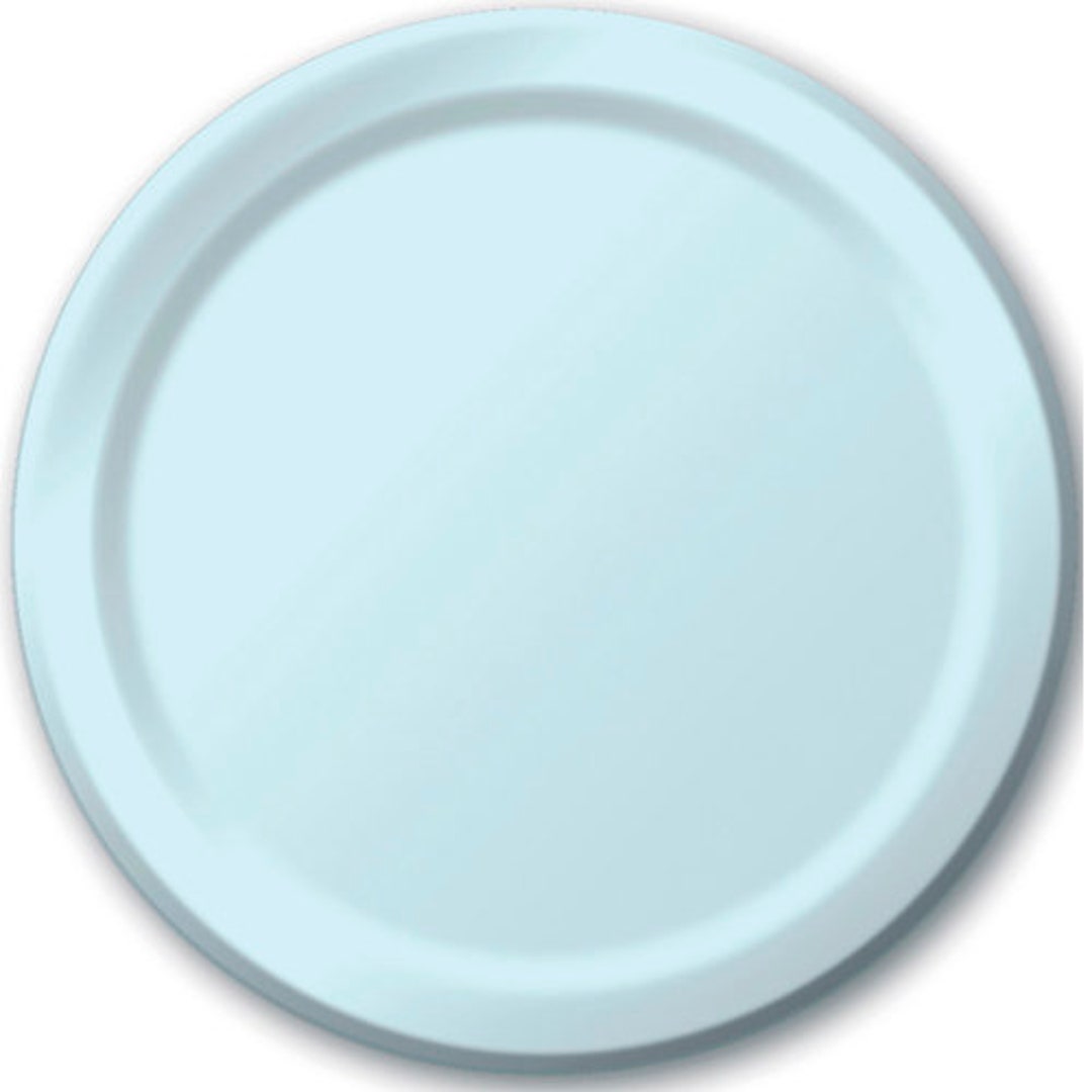 Light Blue Paper Plates// Colourful Tableware// Party Decoration ...