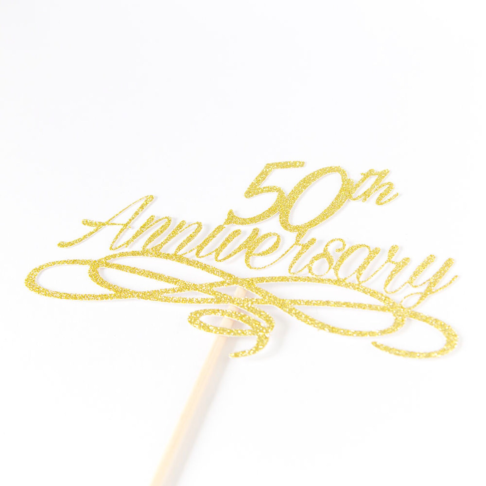 Anniversary Cake topper. Golden Wedding anniversary. Table | Etsy