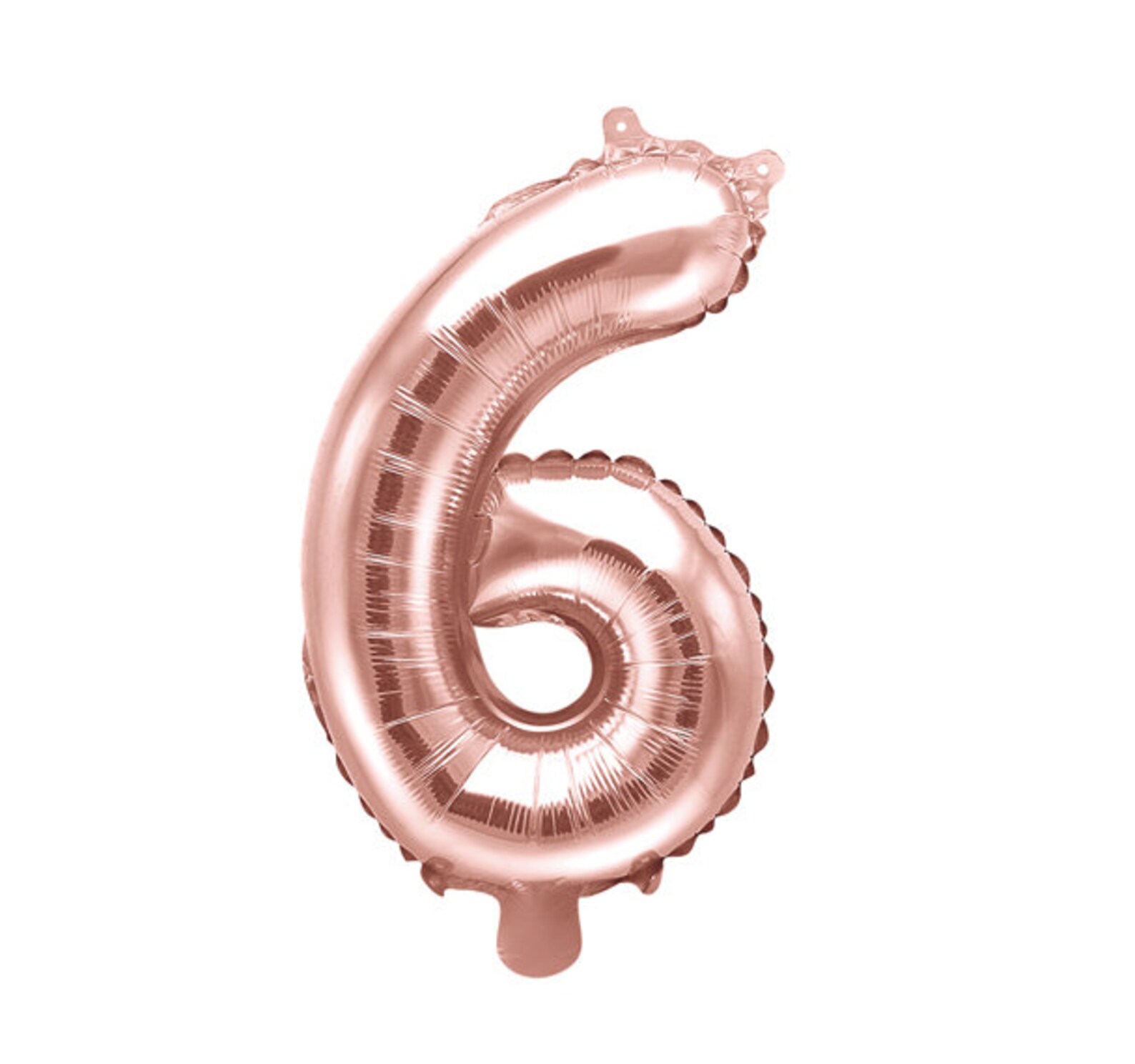 6th Birthday Number 6 Balloon Age Number 6 Rose Gold//Sixth | Etsy