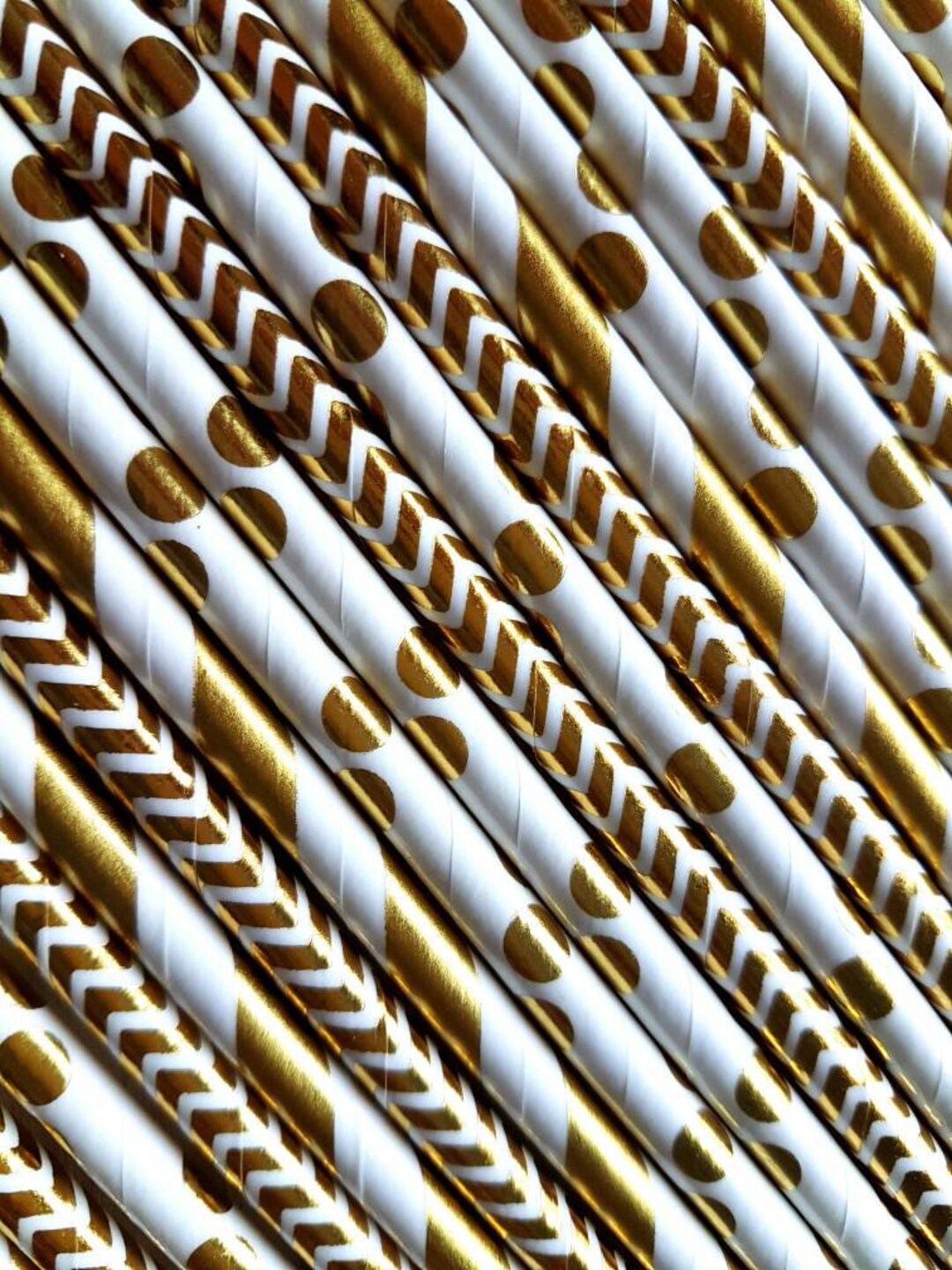 Gold Straws. Party Decorations. 18th Birthday Party. 50th - Etsy