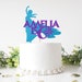 Frozen Elsa Birthday Girl Name and Age Cake Topper. Cake - Etsy
