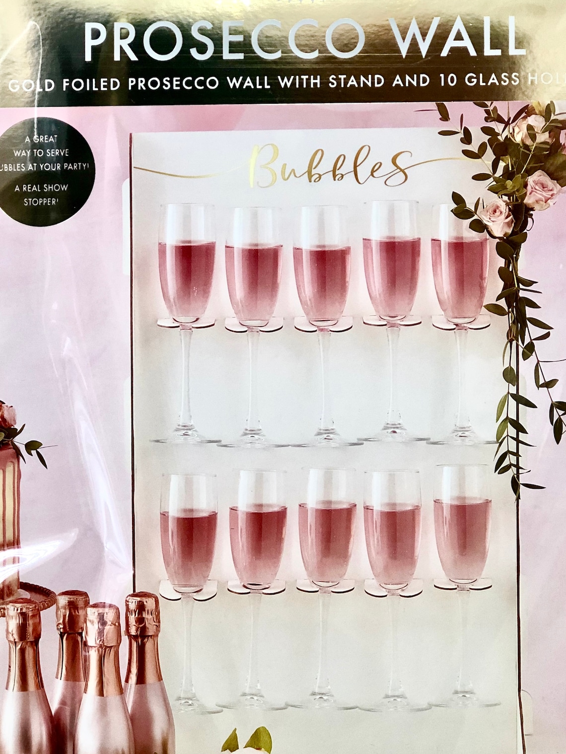 Gold Wedding Prosecco Drinks Holder //wedding Reception - Etsy