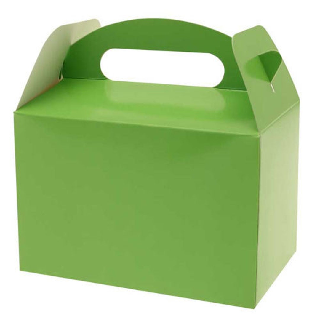 Green Party Boxes //party Box// Birthday Boxes// Birthday Favours ...