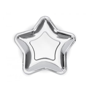 Silver Star Party Plates // Gold Star Party Plates // Sweet Space ...