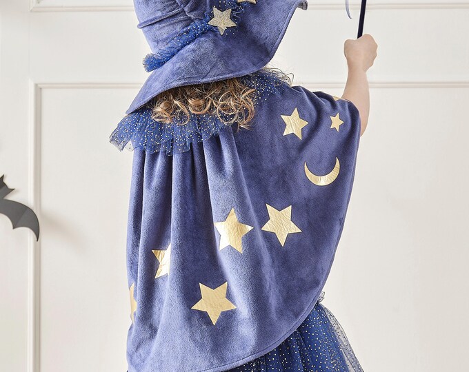 Wizard Costume Cape| Childrens Velvet Outfit|wizard Fancy Dress|kids ...
