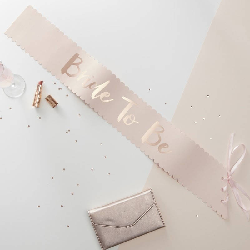 BRIDESMAID Sash Pink and Rose Gold. Hen Do Sashes. Team Bride. - Etsy UK