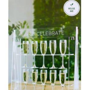 Acrylic Wedding Drinks Stand/prosecco Drinks Holder/prosecco Holder ...