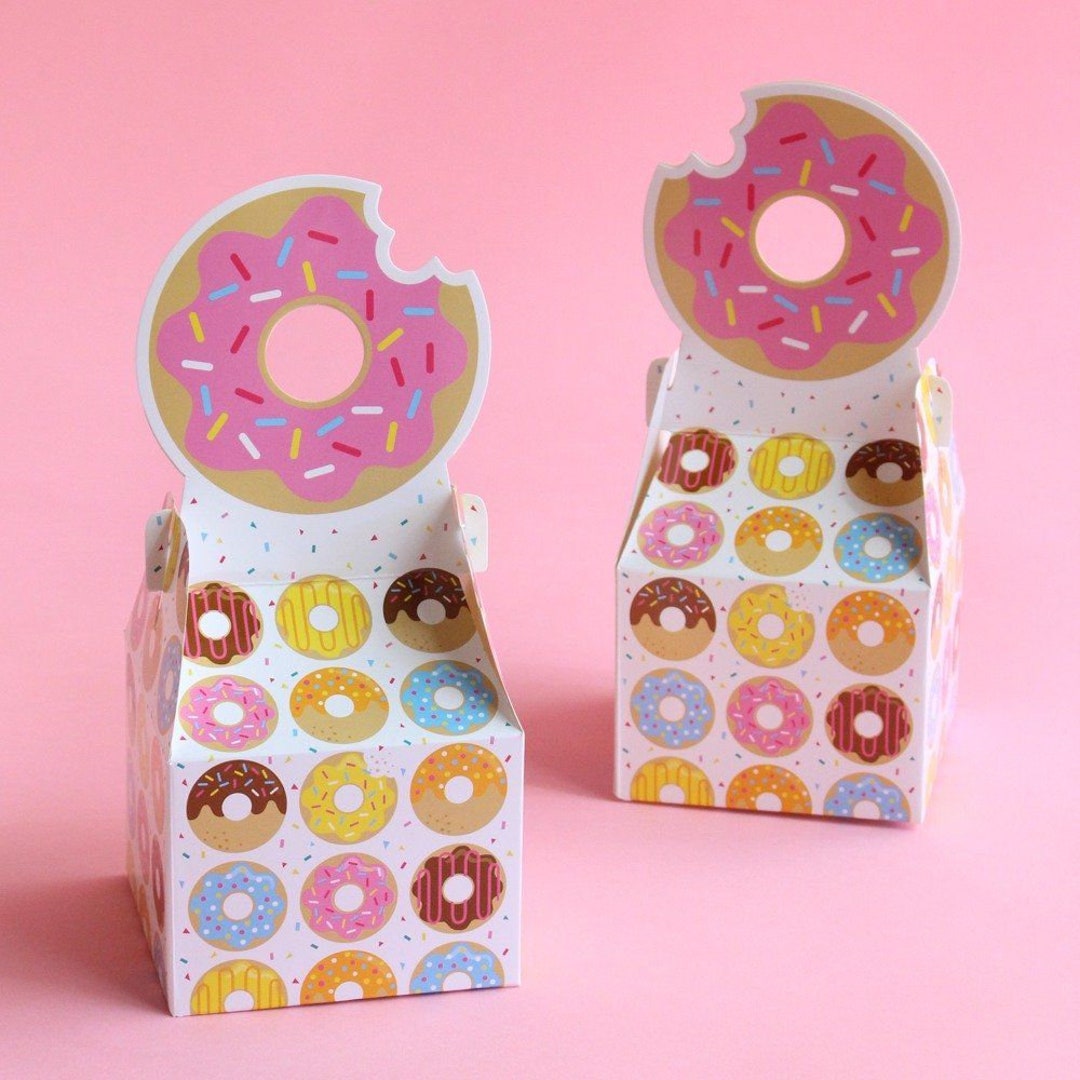 Doughnut Party Boxes //donut Party Box// Birthday Boxes// Birthday ...