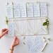 Gold Wedding Table Planner // Table Plan// White Wedding Reception ...