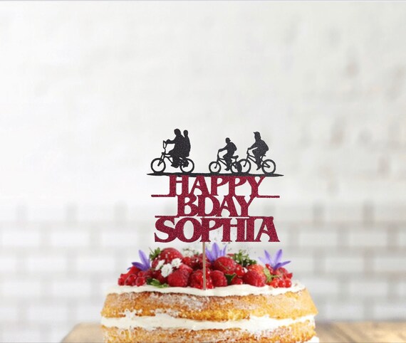 Stranger Things Themed Cake Topper Decoration Stranger - Etsy