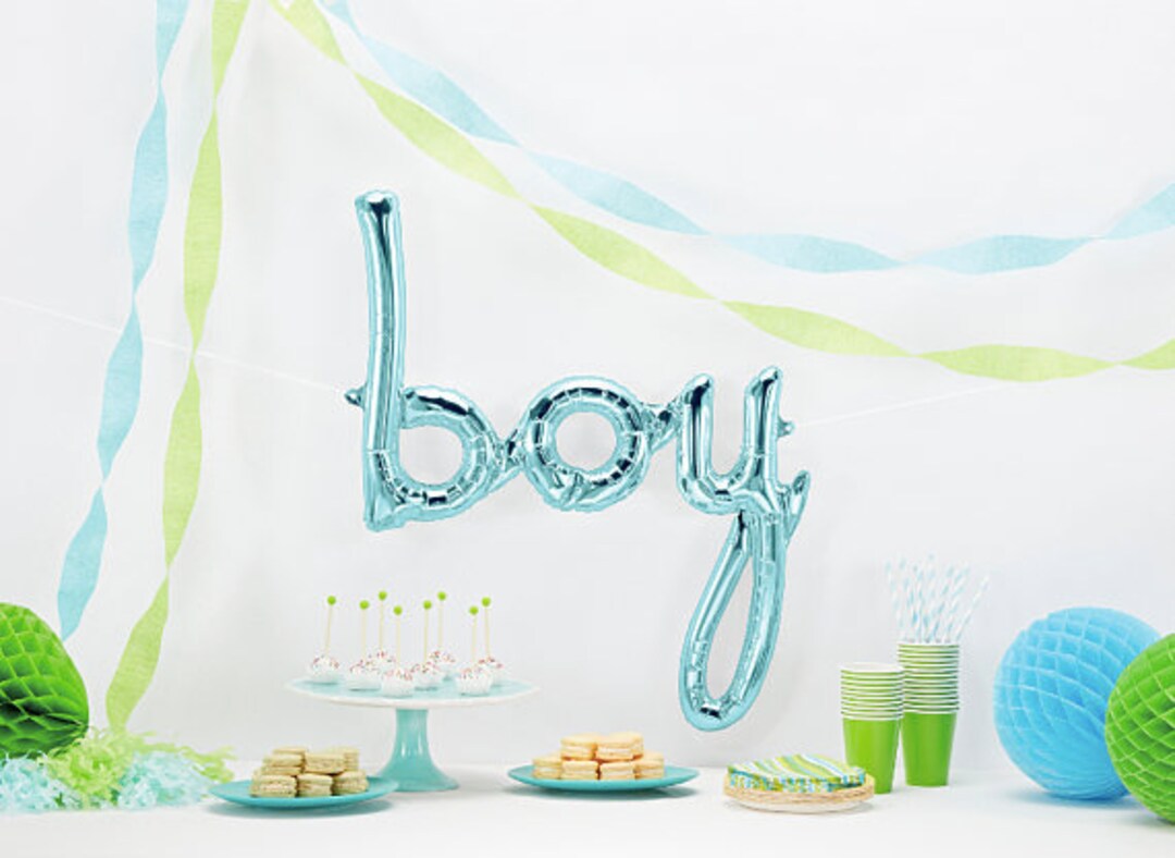 Blue Baby Boy Baby Shower Balloon//baby Boy Party Decoration//gender ...