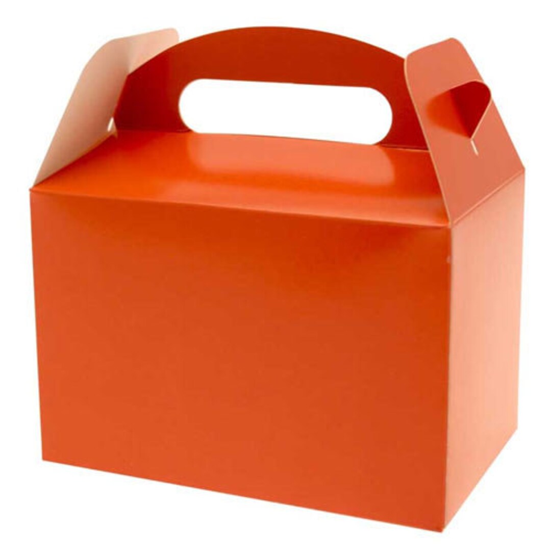 Orange Party Boxes //party Box// Birthday Boxes// Birthday Favours ...