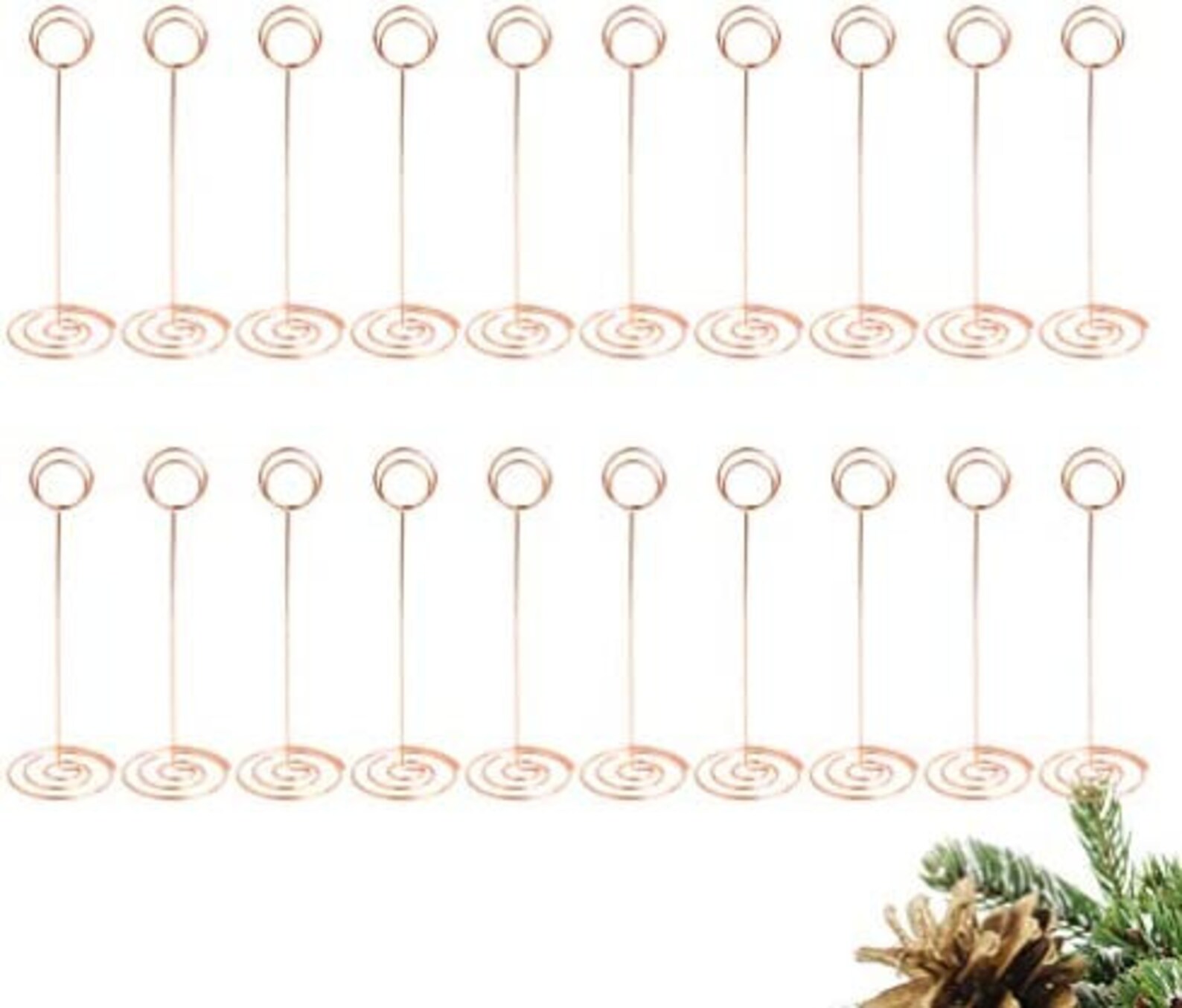 Rose Gold Metal Table Number Stands: Wedding Reception Decor (22cm) - Etsy