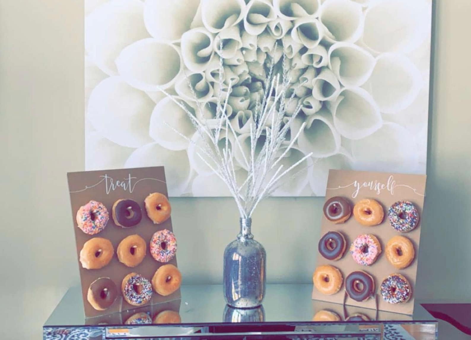 Treat Yourself Rustic Donut Wall Party Decoration//doughnut | Etsy