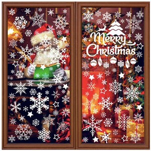 Snowflake Window Stickers// Rustic Christmas// Novelty Christmas ...