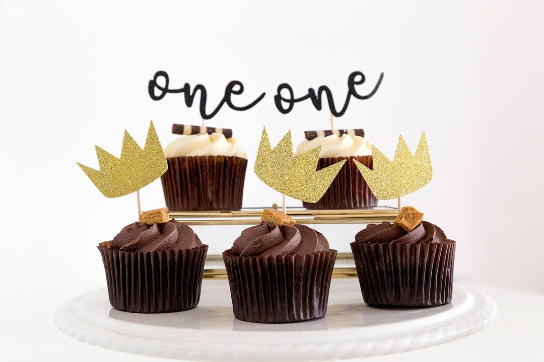 Wild ONE Cupcake Toppers. First Birthday Party Decorations. - Etsy