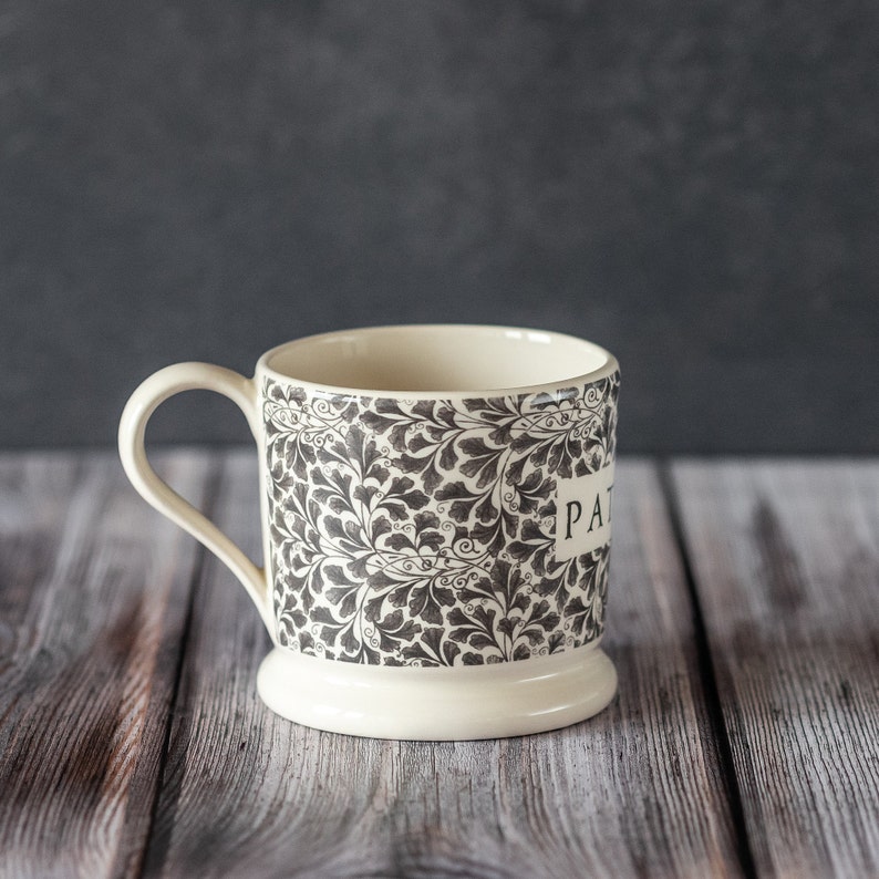 Patience Half Pint Creamware Mug Made in the UK. Give a Gift - Etsy