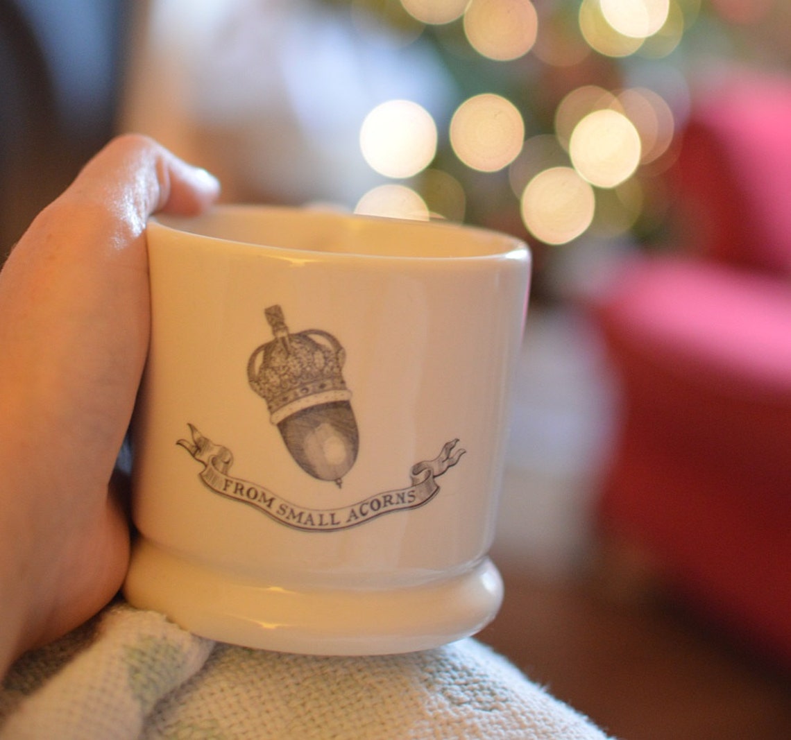 From Small Acorns Half Pint Mug. English Creamware Mug. From Small ...