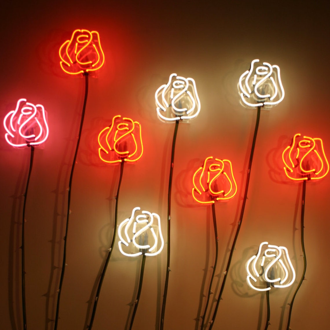 Neon Roses - Etsy