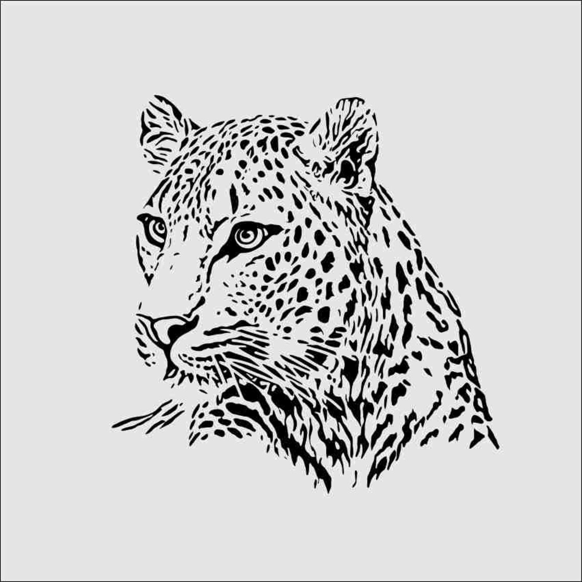 SVG Leopard - Etsy