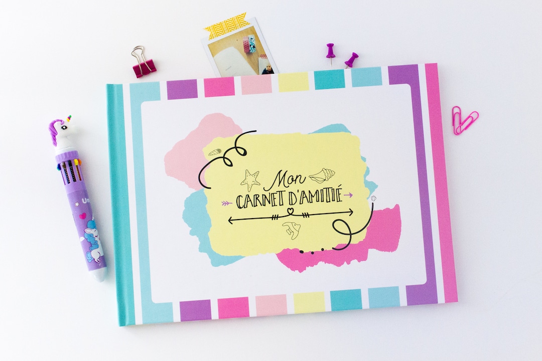 Friendship Notebook to Fill in Childhood Memories School - Etsy