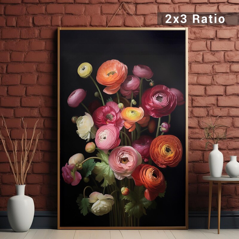 Ranunculus Art - Etsy