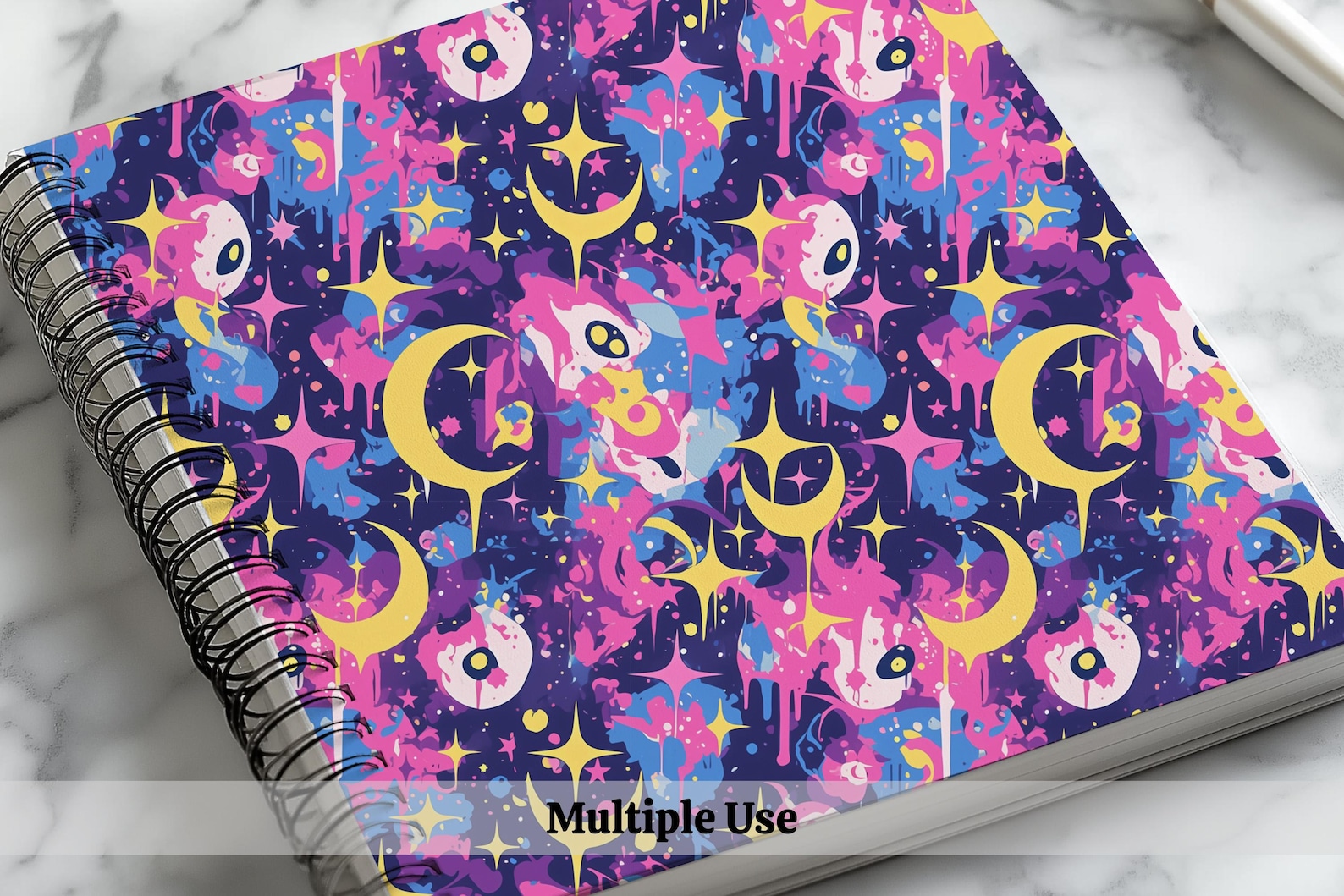 Cute Pastel Goth Pattern | Seamless Digital Paper Patterns | Cute Fun ...