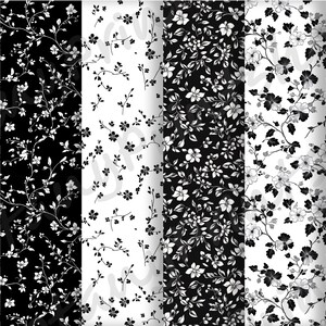 Black & White Flowers Digital Paper | Seamless Patterns | Floral ...