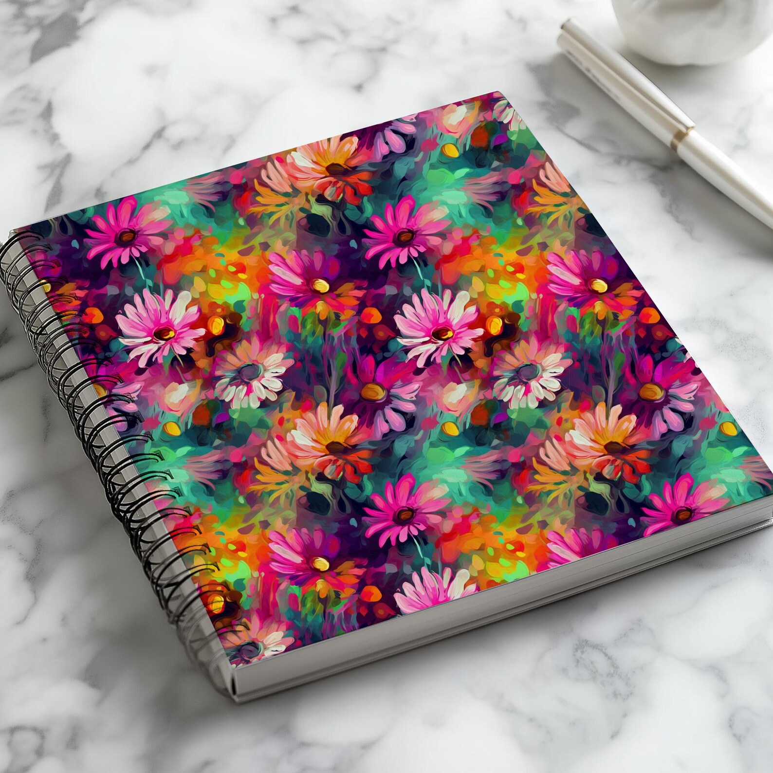 Colorful Abstract Floral Digital Paper: Seamless Patterns (digital ...