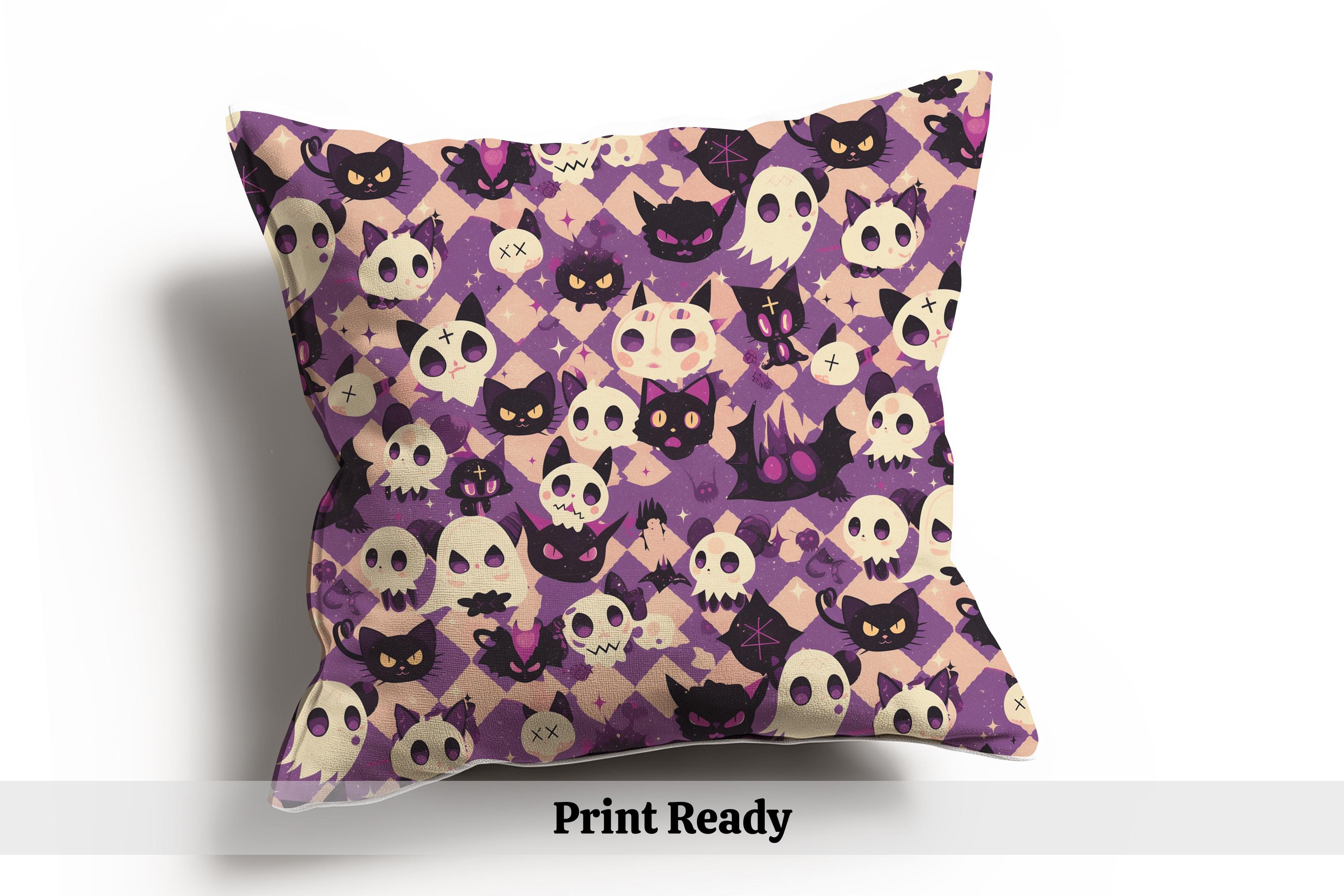 Cute Pastel Goth Pattern | Seamless Digital Paper Patterns | Cute Fun ...
