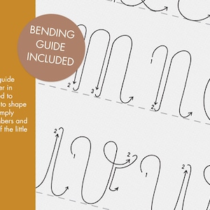 Wire Alphabet Template and Bending Guide - Printable Template for Wire ...
