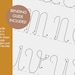 Wire Alphabet Template and Bending Guide - Printable Template for Wire ...