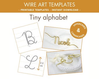 Calligraphy Wire Alphabet Template Printable Template for Wire Art ...