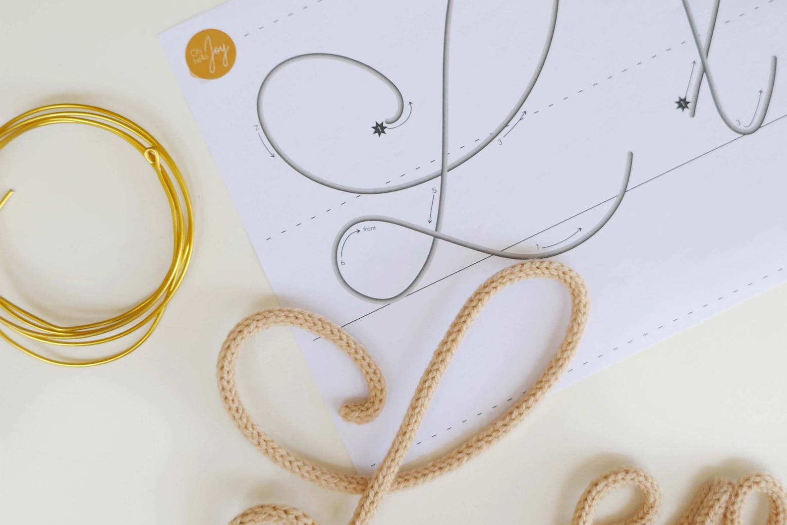 Calligraphy Wire Alphabet Template - Printable Template for Wire Art ...