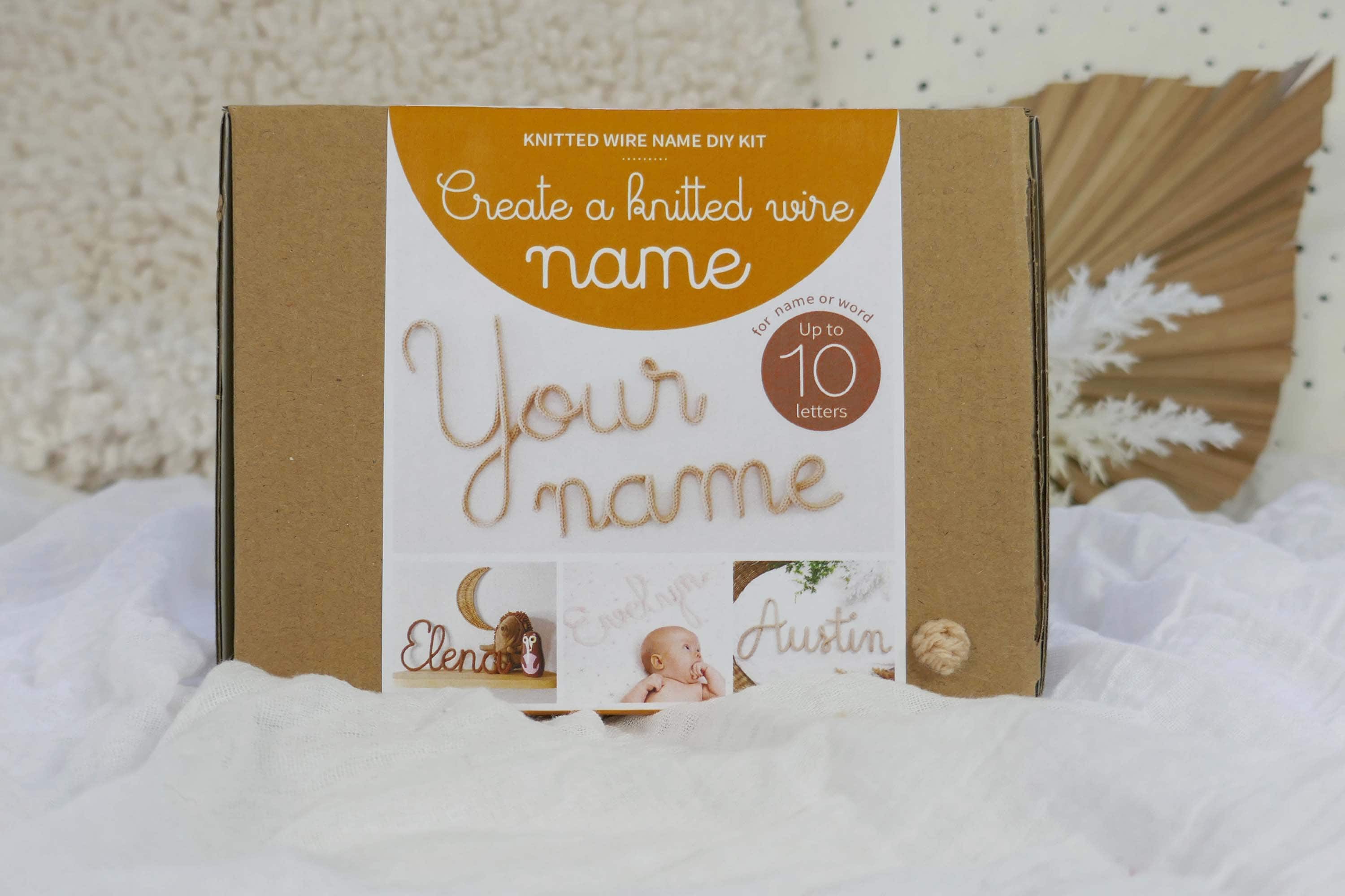Knitted Wire Sign DIY KIT - Craft Activity - Tutorial Explanation and ...