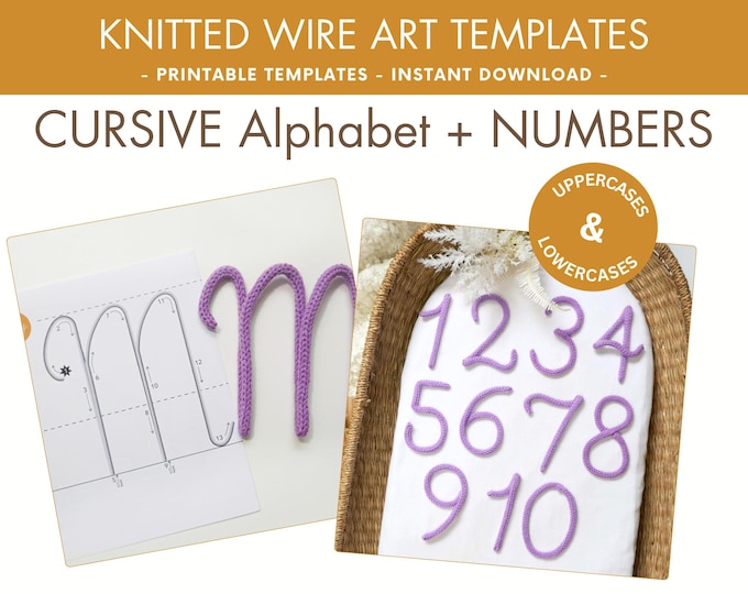 Calligraphy Wire Alphabet Template Printable Template for Wire Art ...