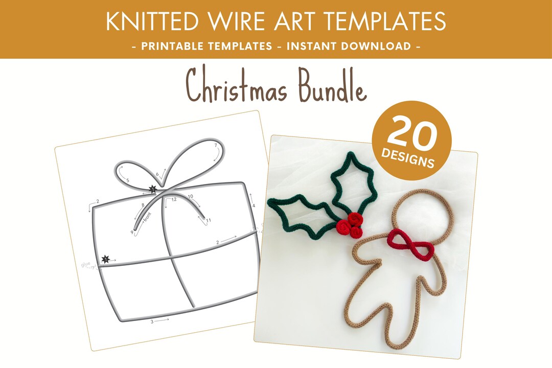 Christmas Printable Template for Wire Art Wall Art - Template for ...