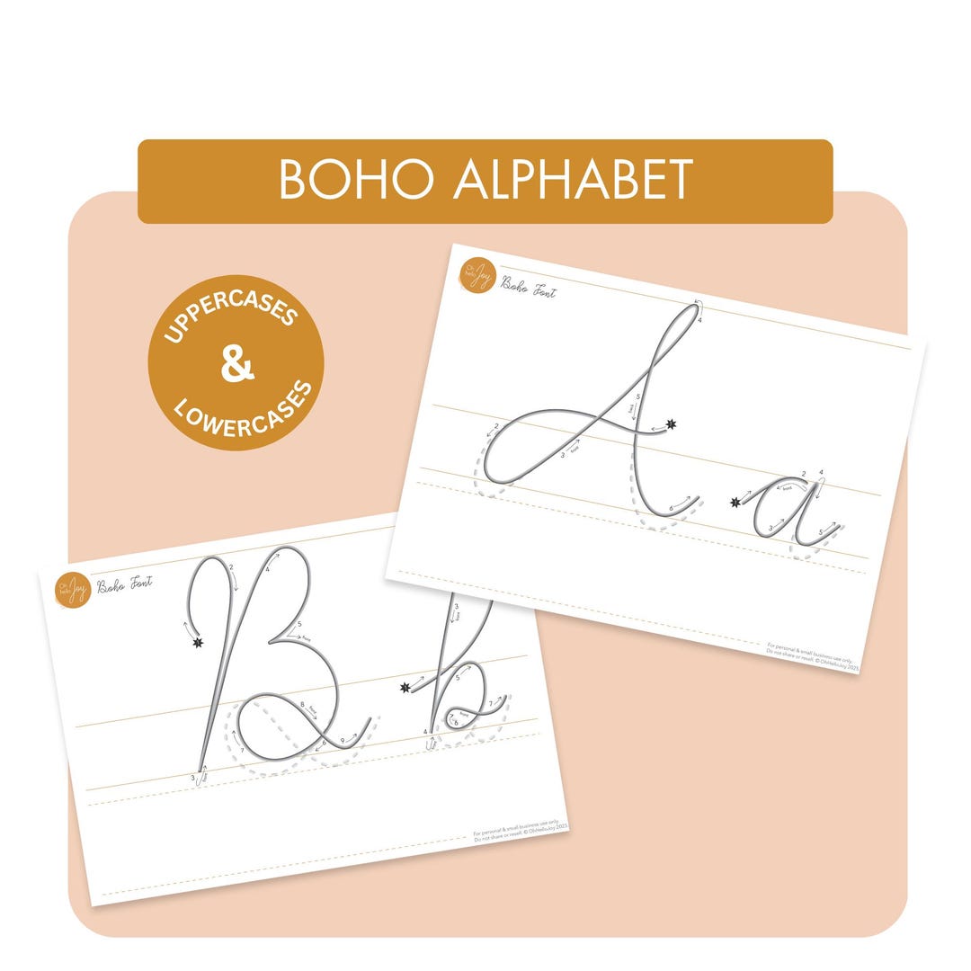 Boho Font Alphabet Template for Wire Art Tricotin, Knitted Name, French ...