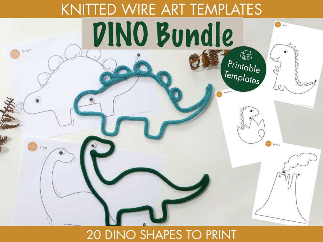 Dinosaur Wire Templates Printable Template for Wire Art and French ...
