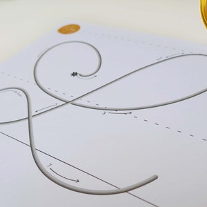 Calligraphy Wire Alphabet Template - Printable Template for Wire Art ...