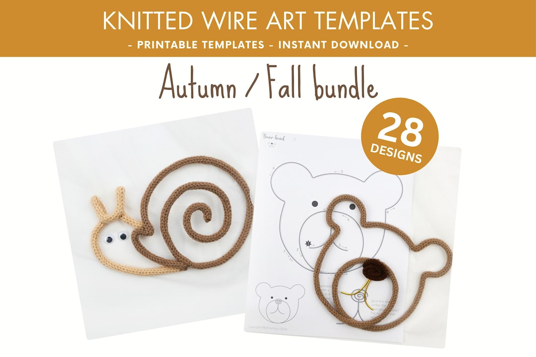 Autumn / Fall Wire Templates - Printable Template for Wire Art and ...
