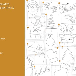 Christmas Printable Template for Wire Art Wall Art - Template for ...