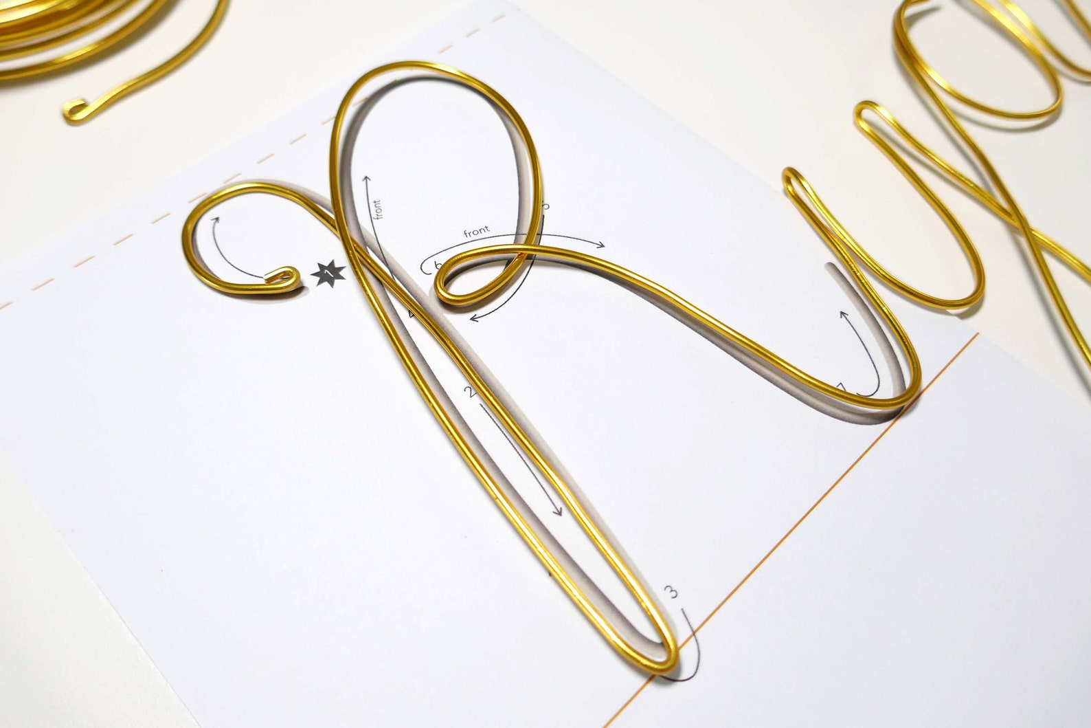 Wire Alphabet Template - Printable Template for Wire Art - Uppercase ...