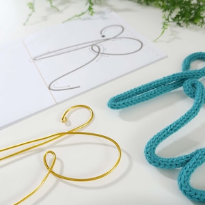 Wire Alphabet Template - Printable Template for Wire Art - Uppercase ...