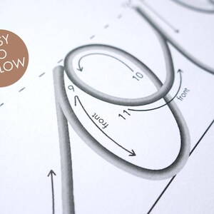 Love Wire Alphabet Template - Printable Template for Wire Art ...