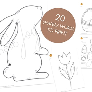 Easter Shapes Wire Templates - Printable Template for Wire Art and ...
