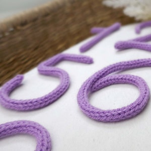 Number Templates - Printable Template for Wire Art - Cursive Font ...