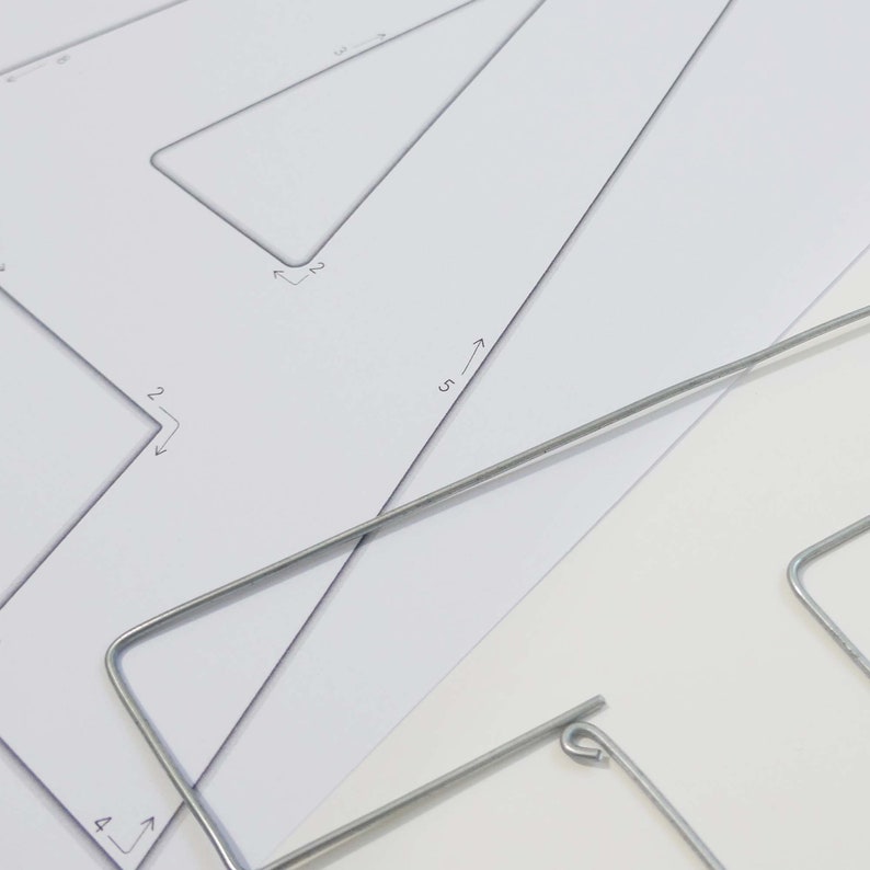 Big Letters Wire Alphabet Template - Printable Template for Wire Art ...